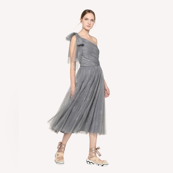 Valentino Garavani Dresses Valentino Oneshoulder Tulle Dress With